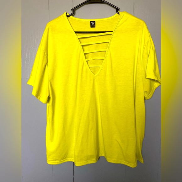 Tops | Shein Neon Yellow Top | Poshmark
